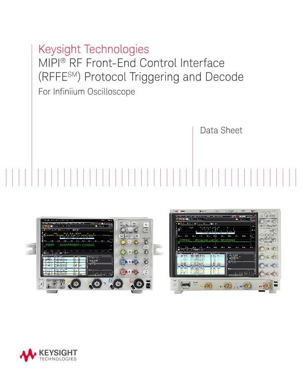 MIPI® RF Front-End Control Interface (RFFESM) Protocol Triggering and Decode PDF Asset Page ...